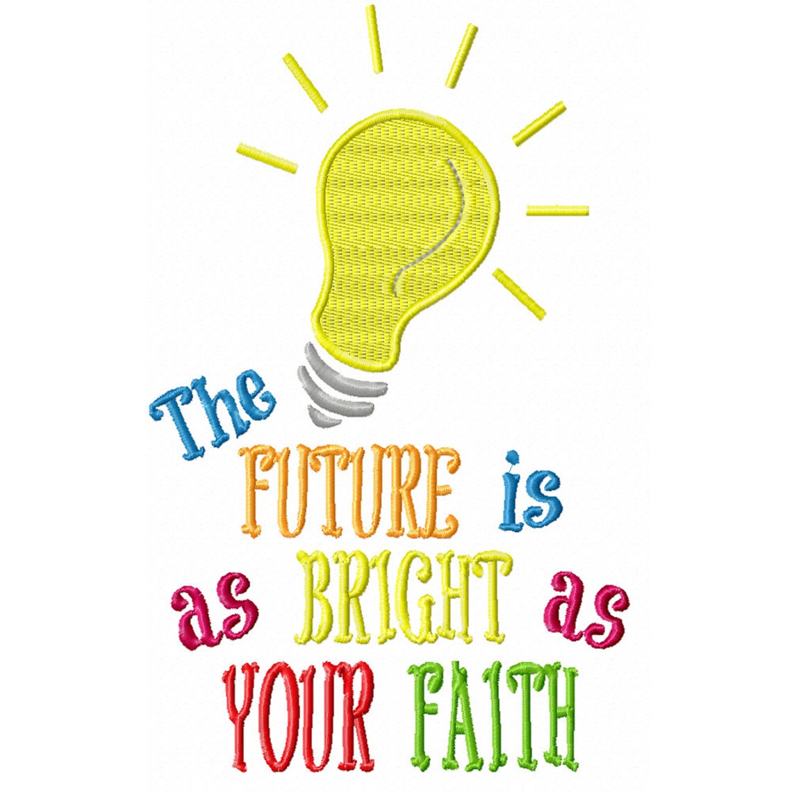 The Future is as Bright as Your Faith an Inspirational - Etsy