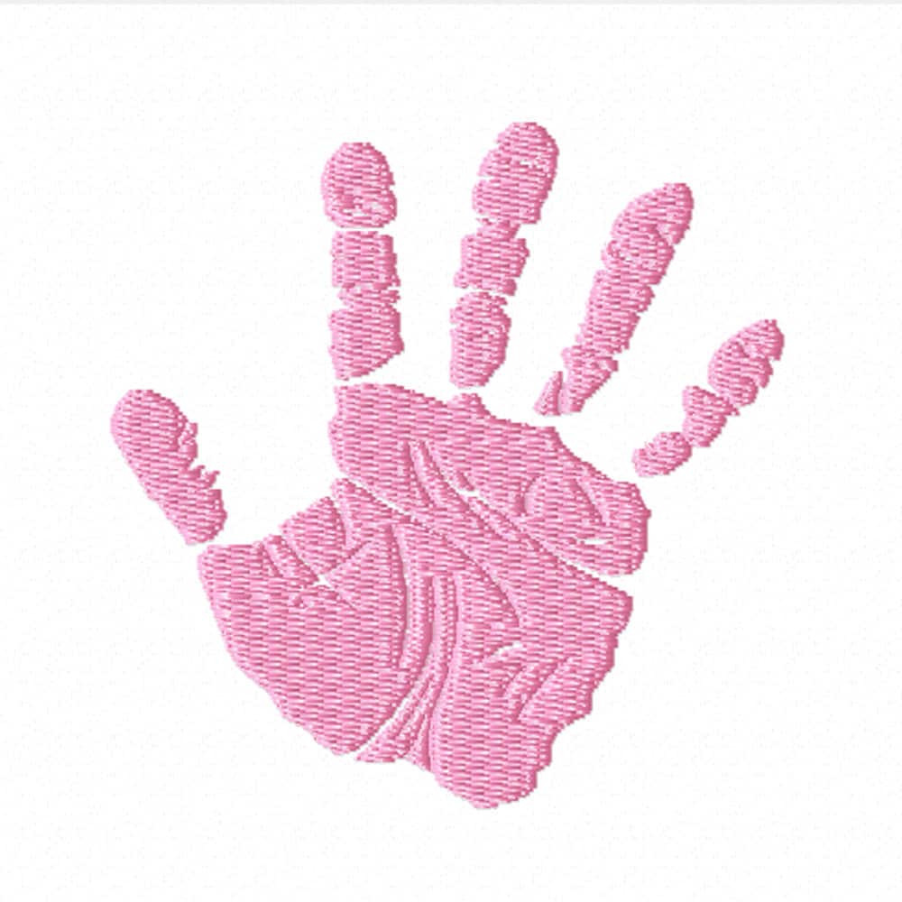 Set of Handprints- A Machine Emboidery Design With Left and Right ...