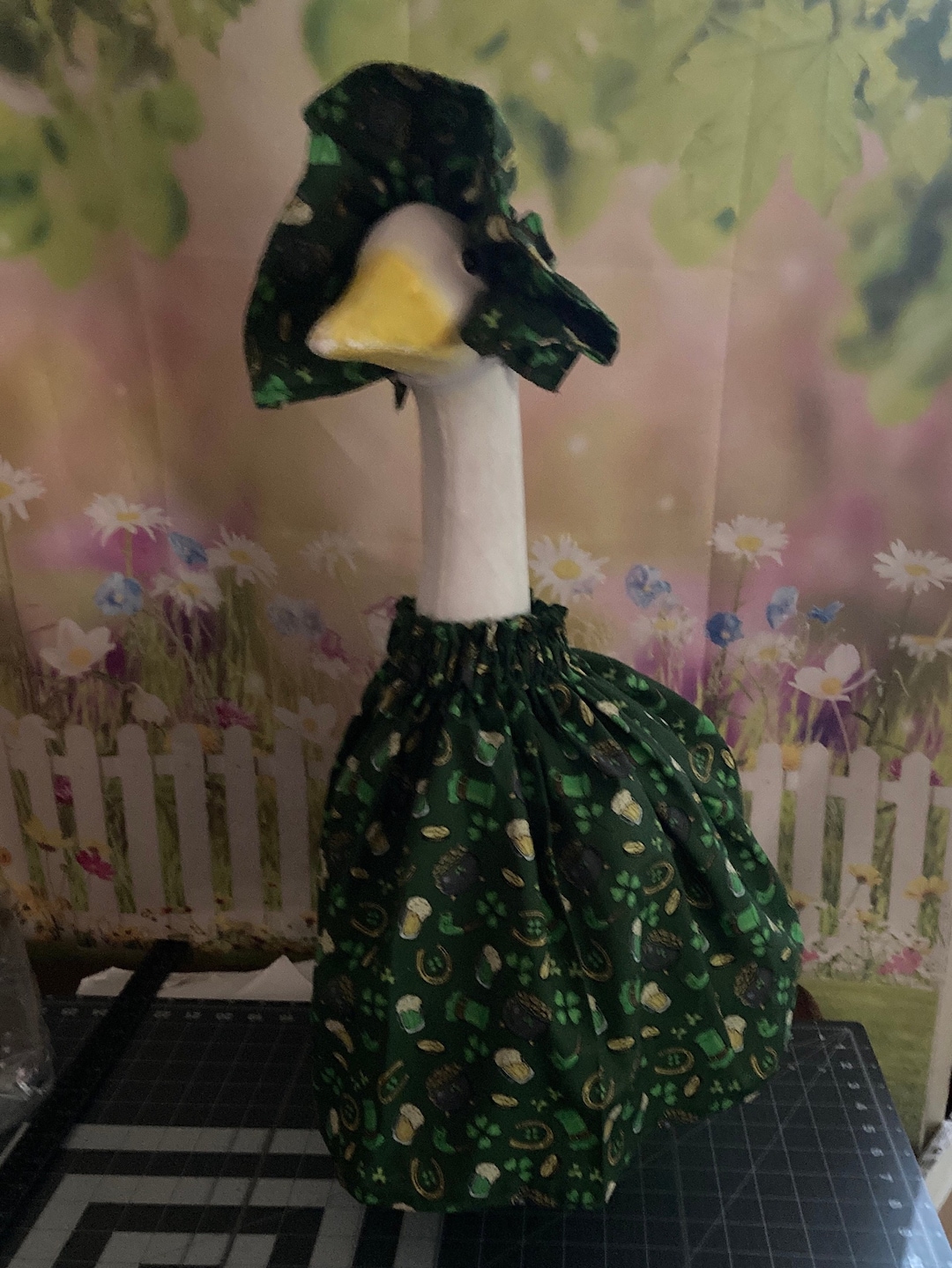 St Patrick Day. Goose Outfit Goose Dress Fits Concrete and Plastic ...