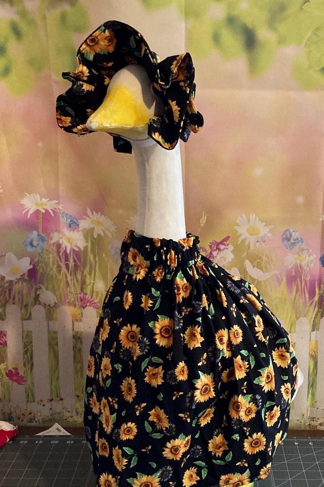 Black With Sunflowers Goose Clothes - Etsy