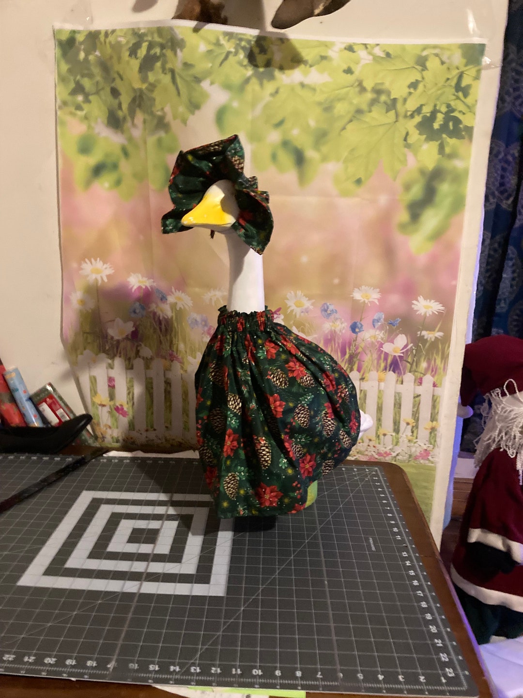 Poinsettias and Pine Cones Goose Clothes - Etsy