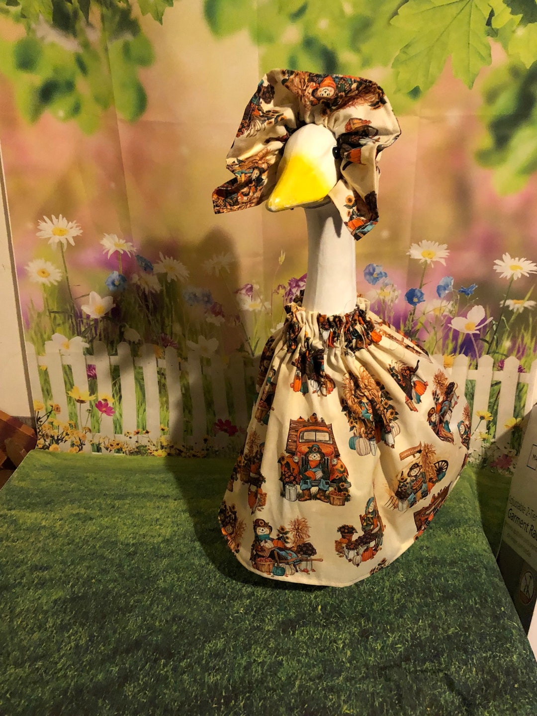 Scarecrow With Red Truck Goose Clothes. - Etsy