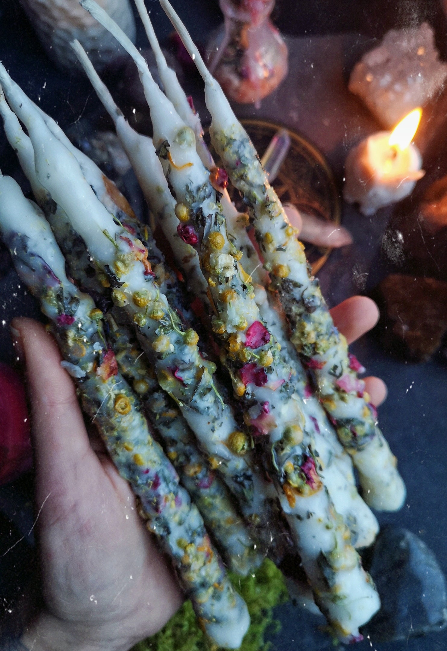 White Ritual Candles | Etsy UK