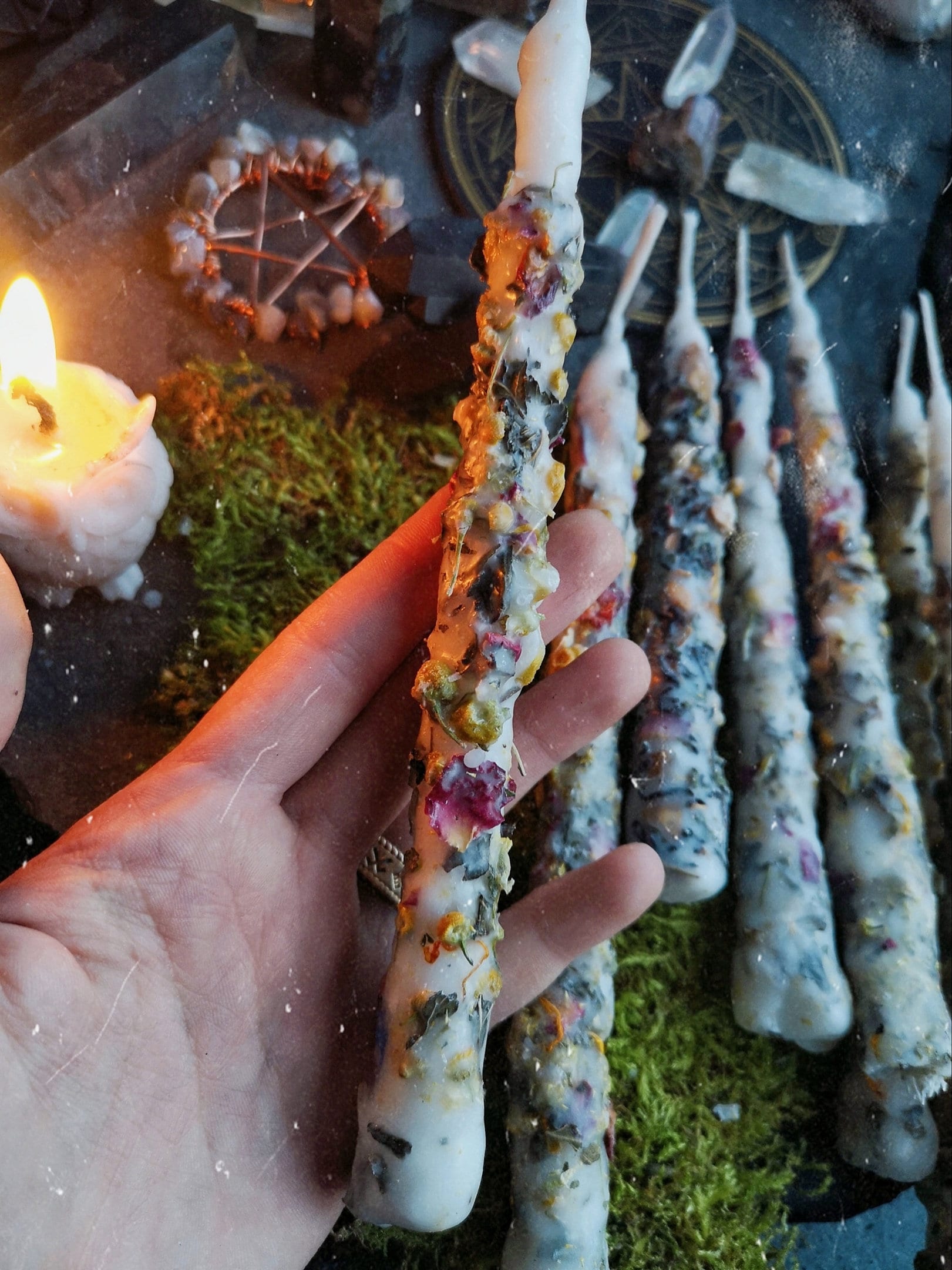 White Ritual Candles - Etsy UK