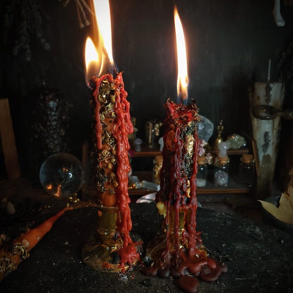 Bleeding Candles - Etsy