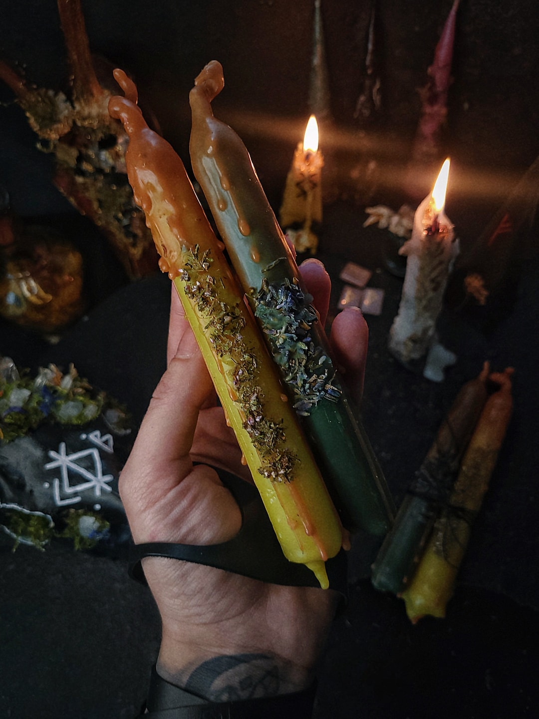 Witch Altar Candles - Etsy