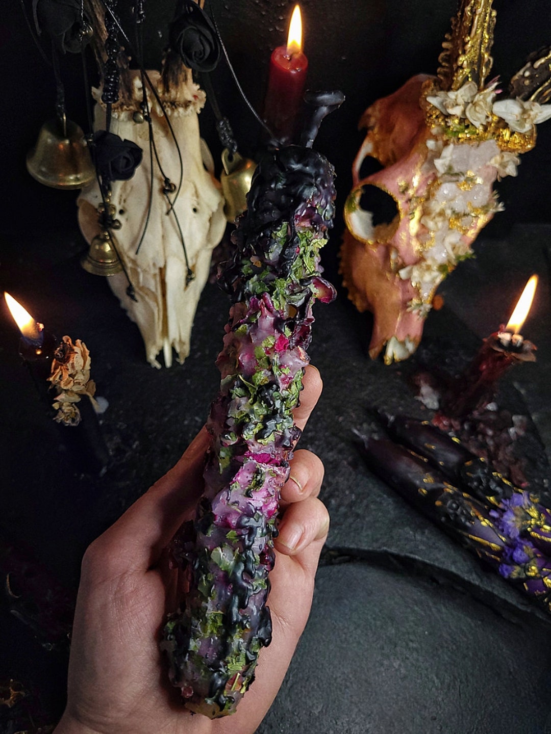 Love Candle , Witch Candle, Ritual Love,altar Candle - Etsy