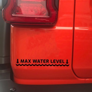Max Water Level Vinyl Decal - Etsy