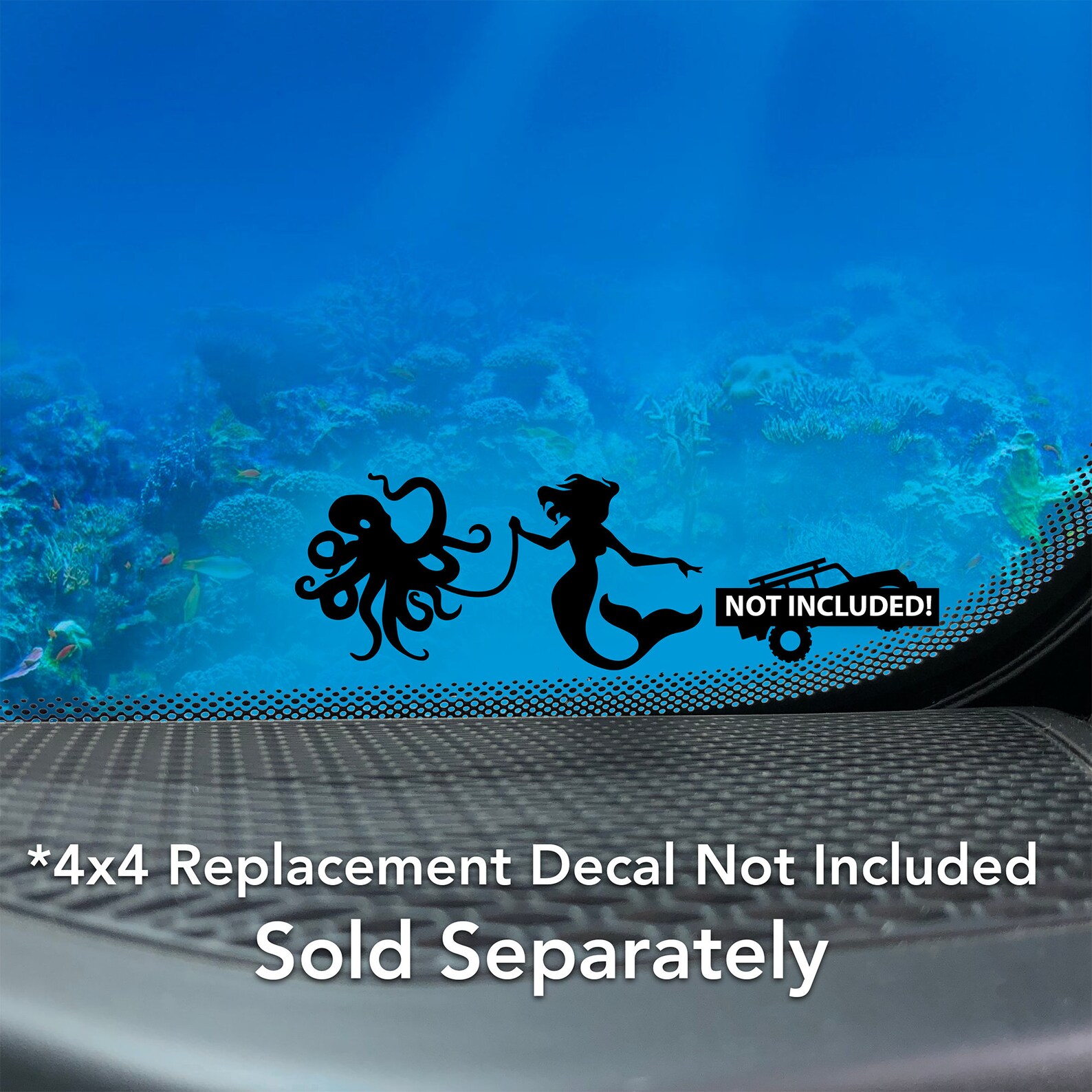 Mermaid’s Octopus Vinyl Decal for 4x4 & Car Windshields. - Etsy