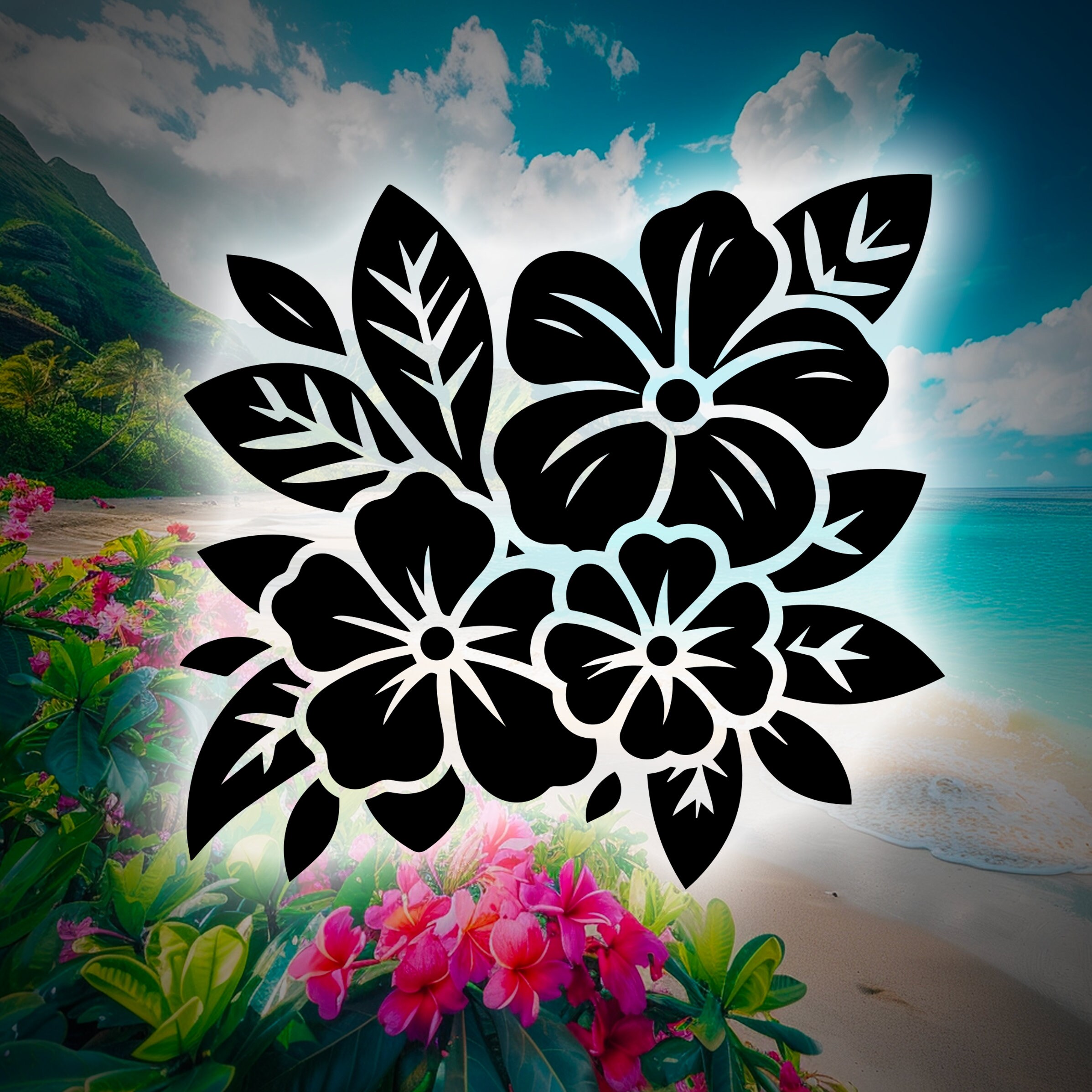 Hawaiian Flowers Decal for 4 X 4 Vehicles - Etsy