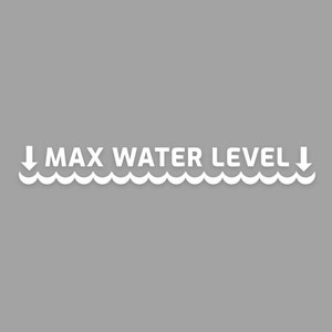 Max Water Level Vinyl Decal - Etsy