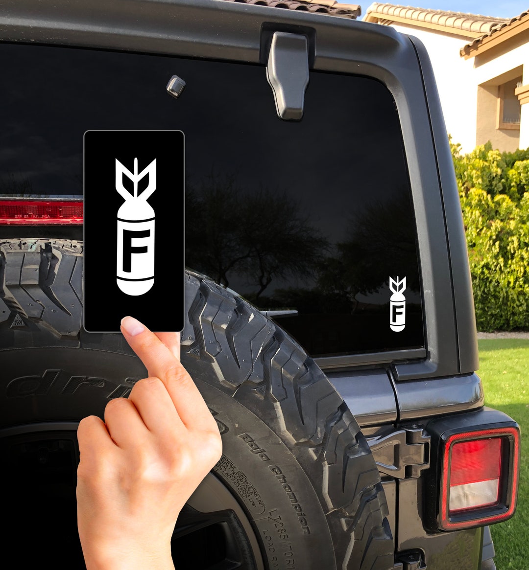 F Bombs Away Fun Vinyl Decal - Etsy