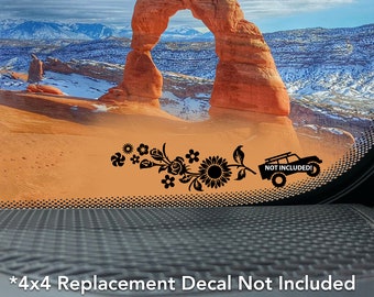 Jeep Flower Decal - Etsy