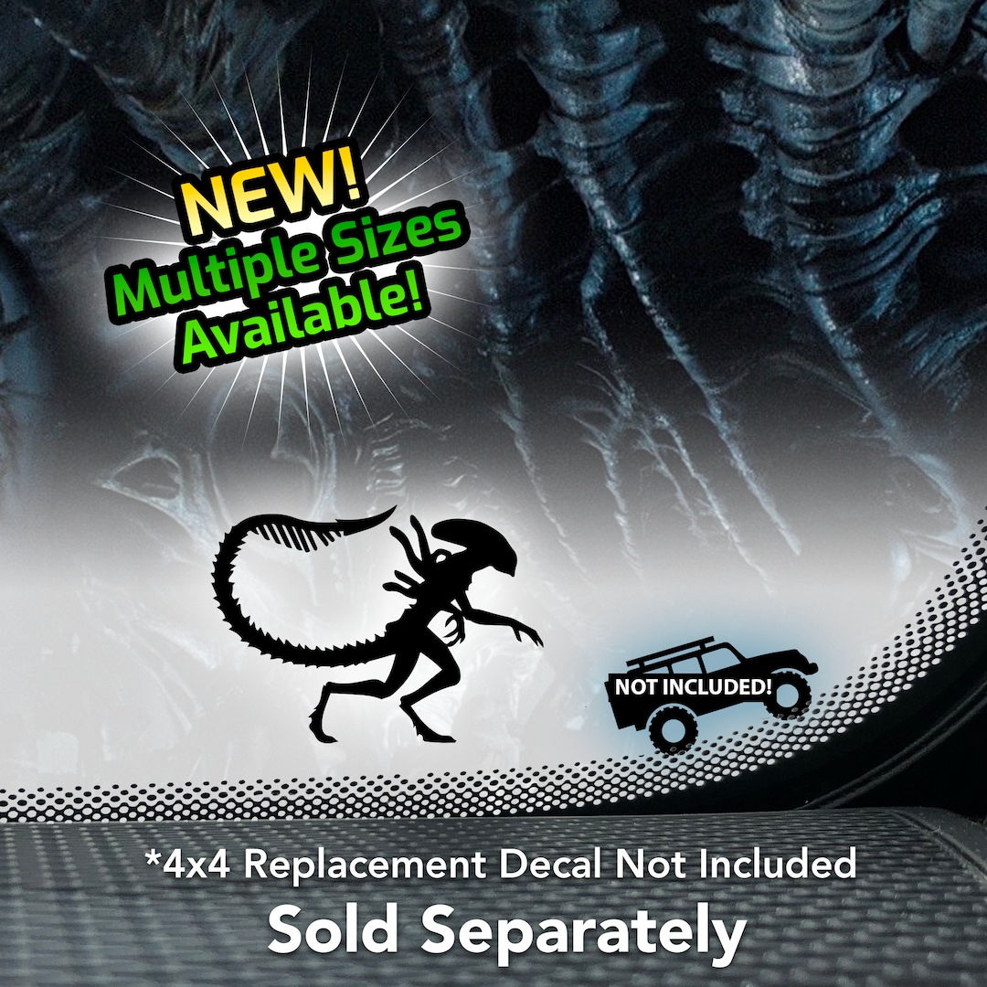 NEW - Walking Alien Xenomorph 4x4 Offroad & Car Windshield Vinyl ...