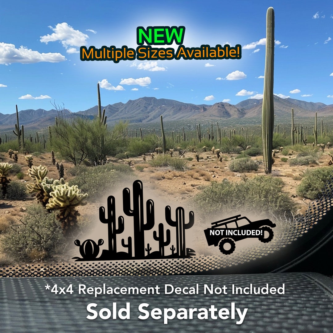 Cactus Crazy Outdoor Adventure 4x4 Vehicle Decal - Etsy