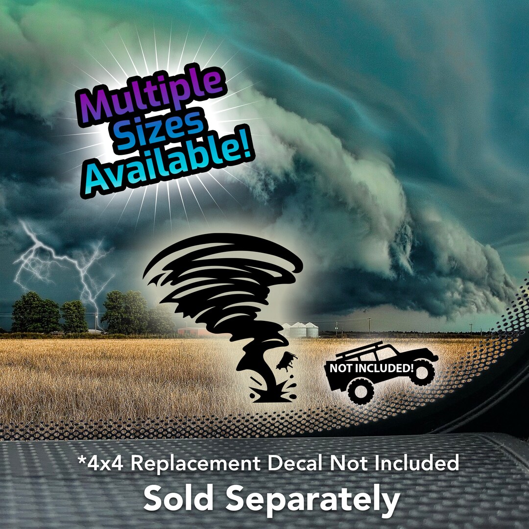 Tornado Storm Chaser Vinyl Decal for 4x4 Off-road and Other Vehicles - Etsy