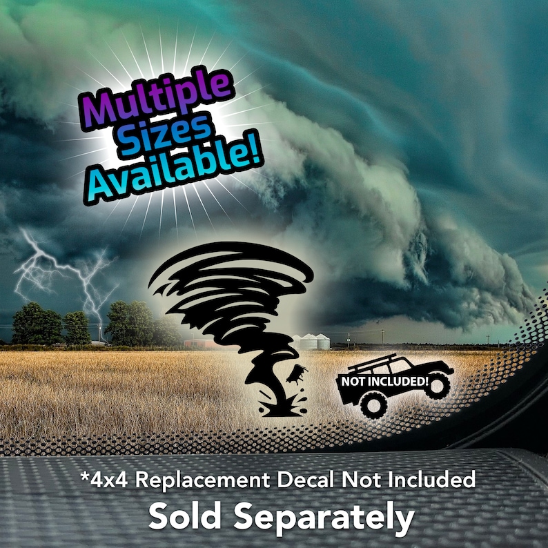 Tornado Storm Chaser Vinyl Decal for 4x4 Off-road and Other Vehicles - Etsy