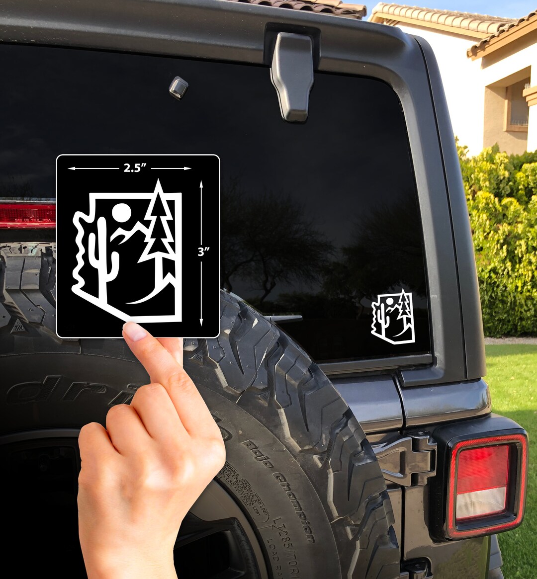Arizona Backcountry Vinyl Decal for 4x4 Vehicle Windows, Laptops, Yetis ...
