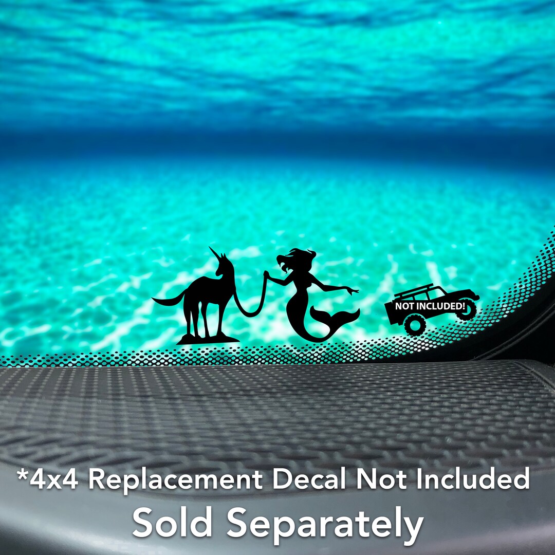 Mermaid's Pet 4x4 Off-road and Car Windshield Vinyl Decal - Etsy