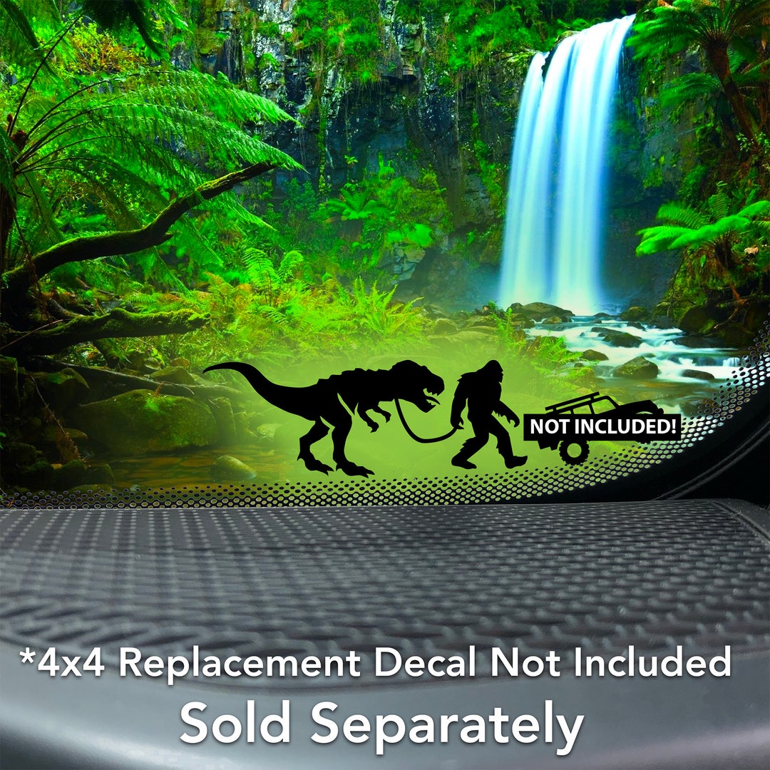 Bigfoot's Upgraded Pet T-rex for 4x4 Offroad and Car Windshield's Vinyl ...