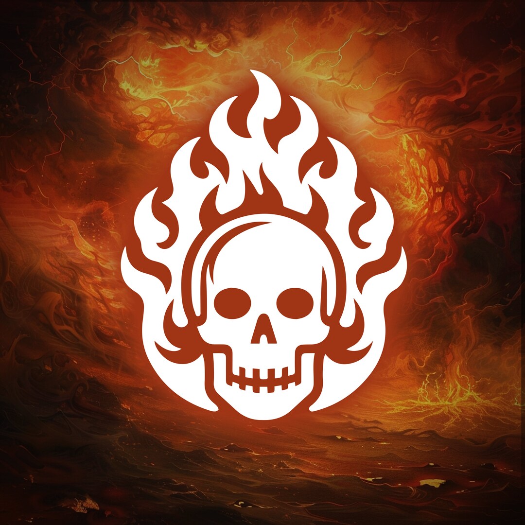 Flaming Skull Vinyl Decal for 4x4 Adventure Vehicles - Etsy
