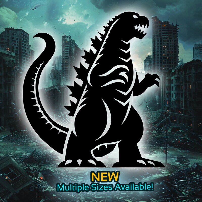 Godzilla Car Decal - Etsy