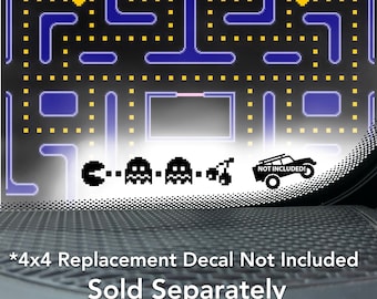 Pac Man Vinyl Decal - Etsy