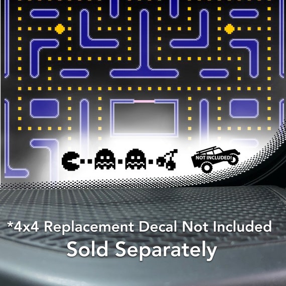 Pac Man Vinyl Decal for 4x4 & Car Windshields. | Etsy