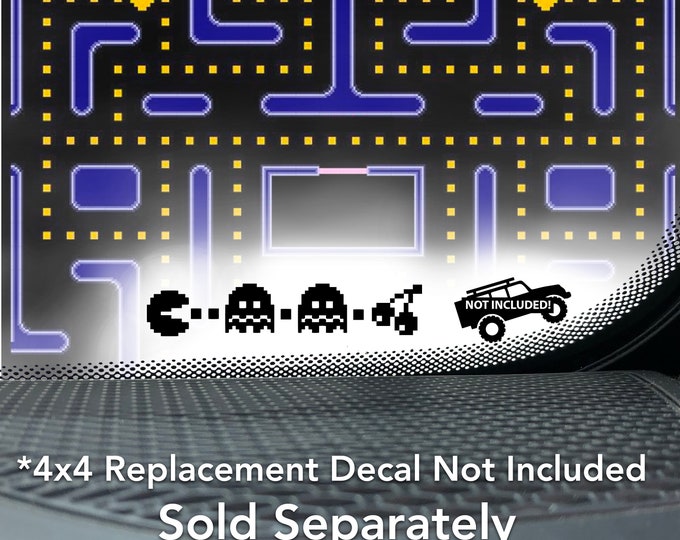 Arcade1up Cabinet Riser Graphics - Pac-man Pacman Graphic Sticker Decal ...