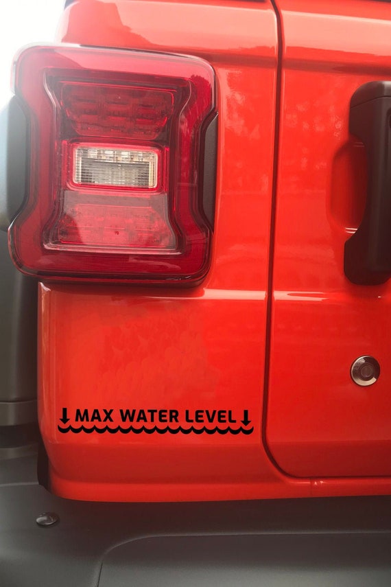 Max Water Level Vinyl Decal | Etsy