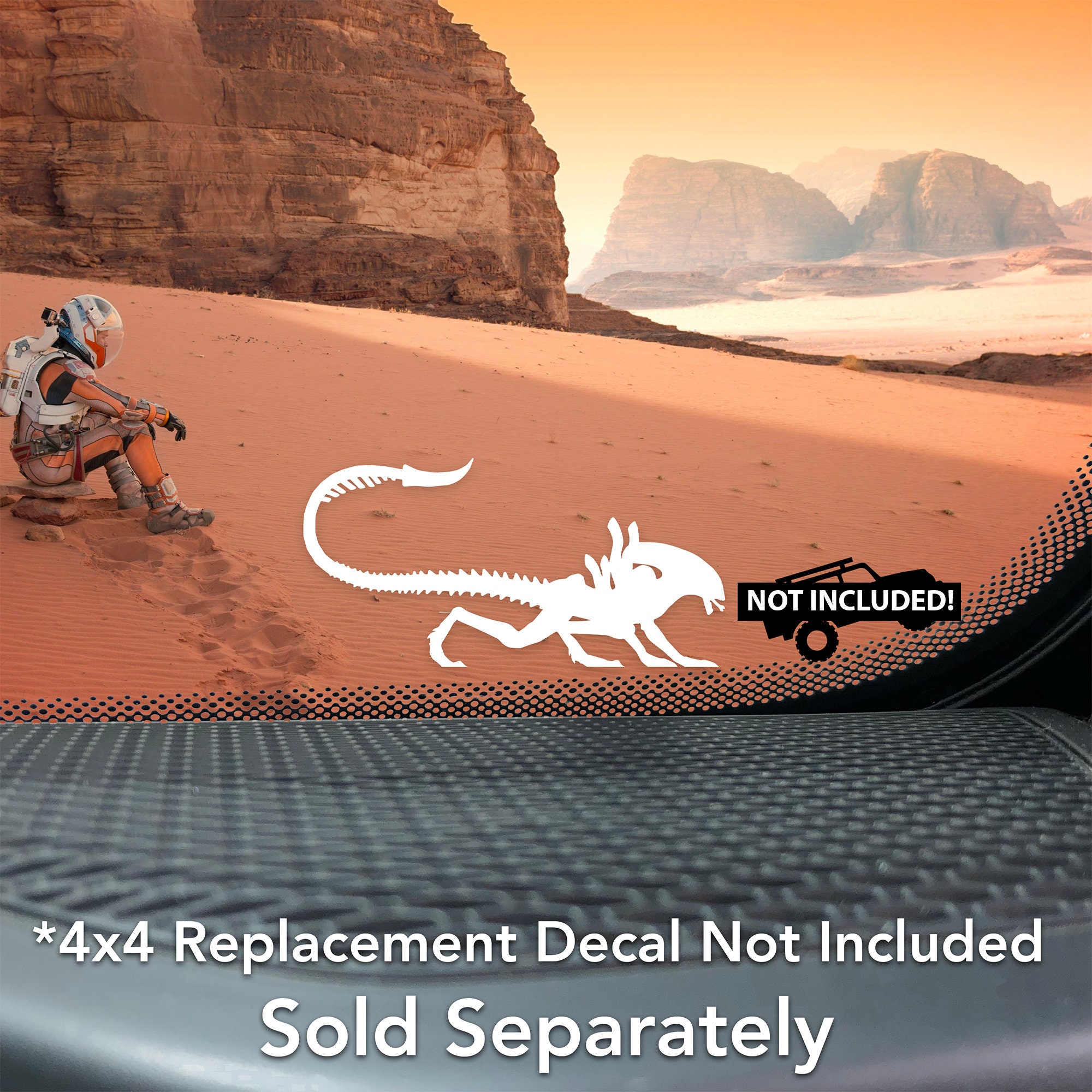 Alien Xenomorph 4x4 Offroad & Car Windshield Vinyl Sticker - Etsy