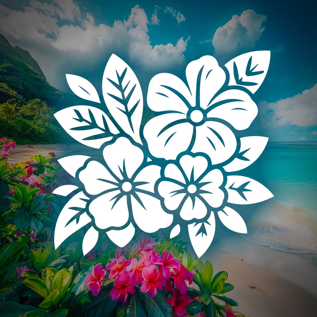 Hawaiian Flowers Decal for 4 X 4 Vehicles - Etsy