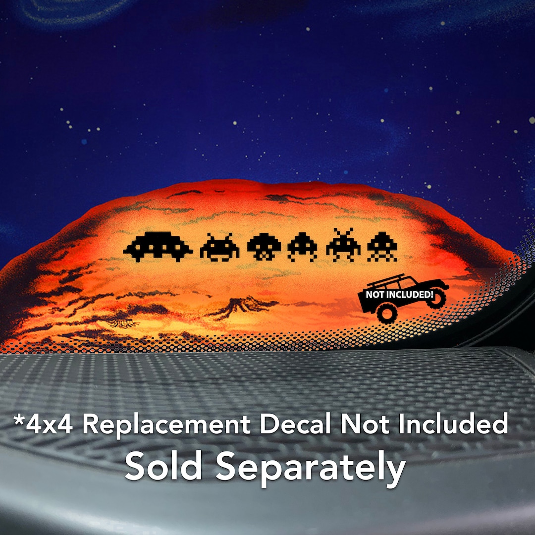 Space Invaders Vinyl Decal for Off-road Vehicle and 4x4 Windshields. - Etsy