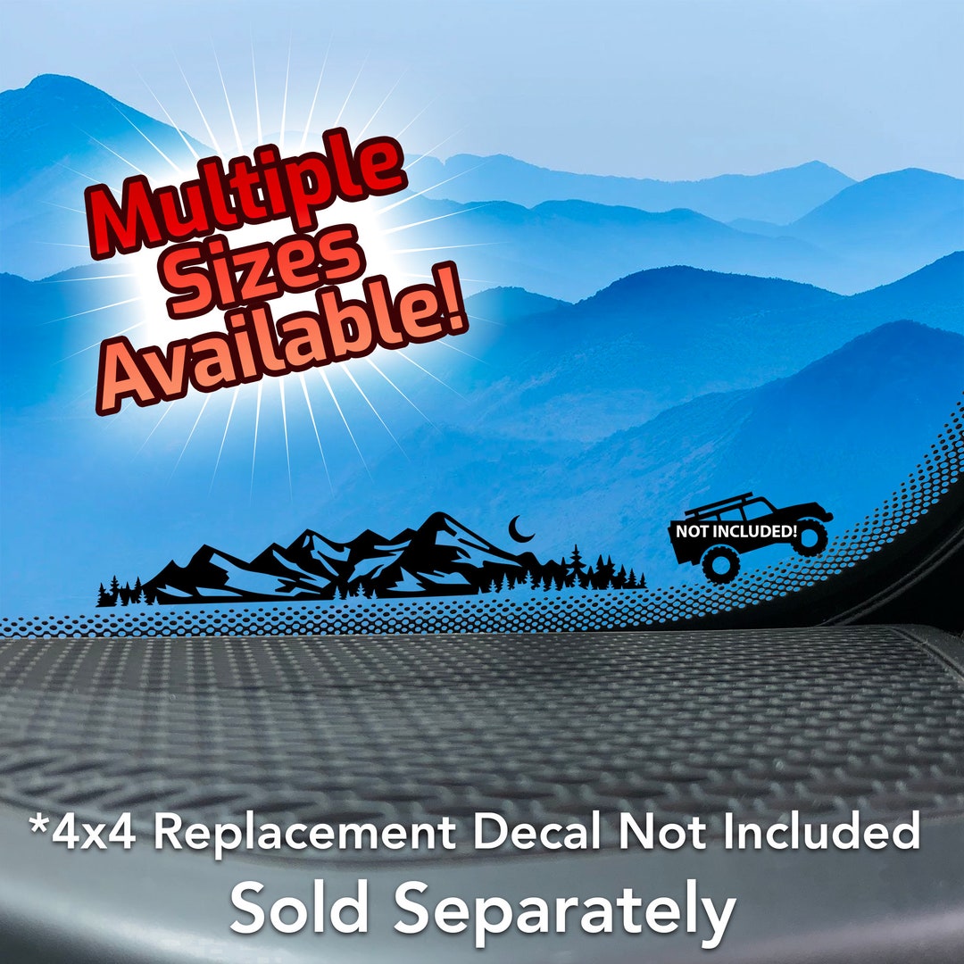 Mountain Life - 4x4 Off-road & Car Windshield Vinyl Decal, Outdoor ...