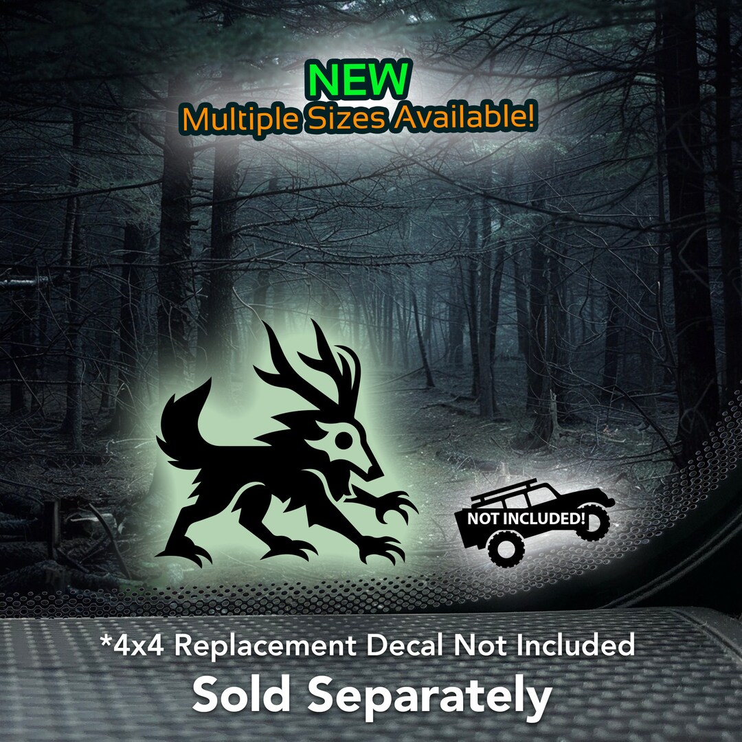 Evil Forest Spirit Decal for 4 X 4 off Road Vehicles - Etsy