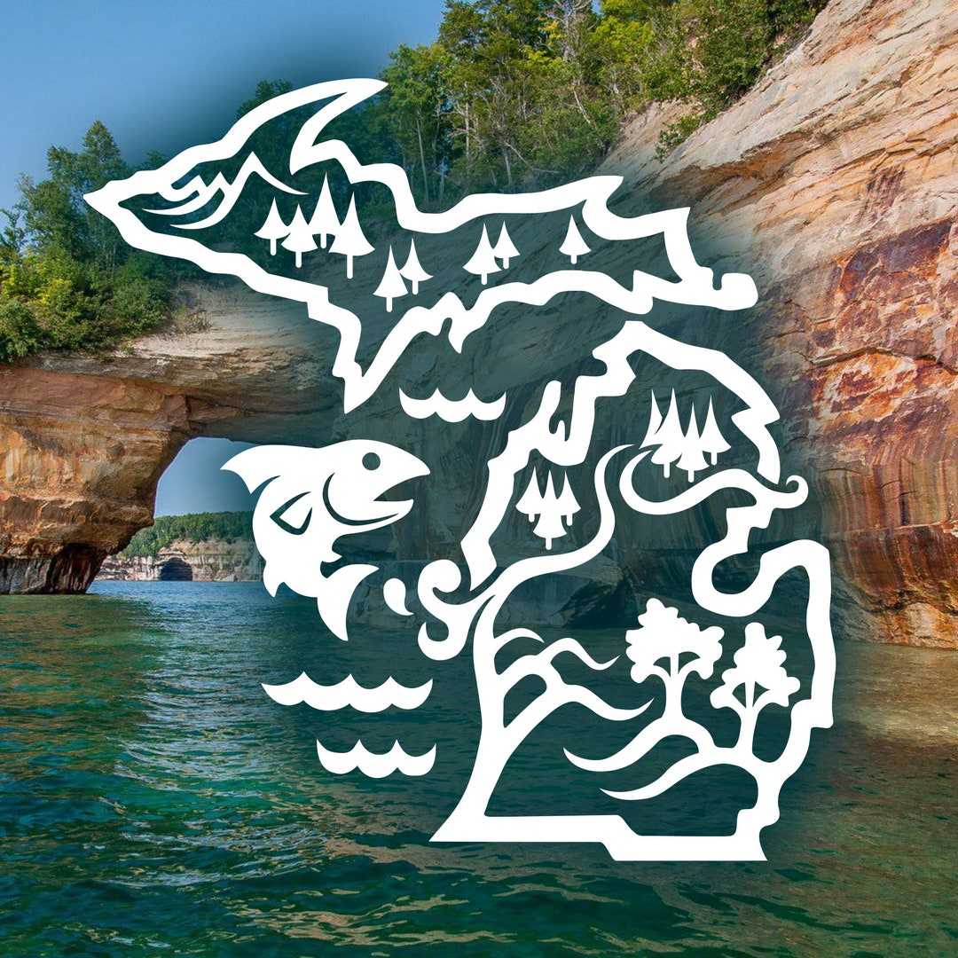 Michigan Backcountry Vinyl Decal for 4x4 Vehicle Windows, Laptops ...