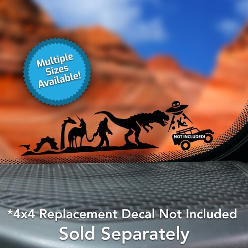 Jeeper Windshield Decal Alien Abduction/ufo Jeeper Sticker - Etsy