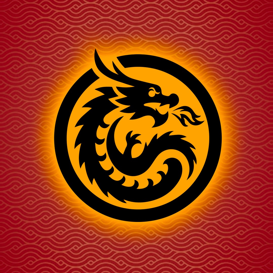 Chinese Dragon Crest Vinyl Decal - Etsy