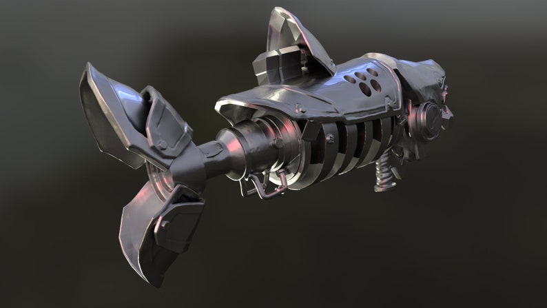 Fishbonez Mini Gun 3d Model Fan Art From Arcane - Etsy