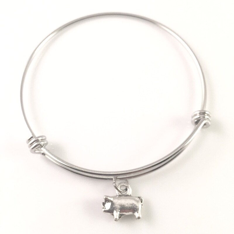 Pig Charm Bracelet - Etsy