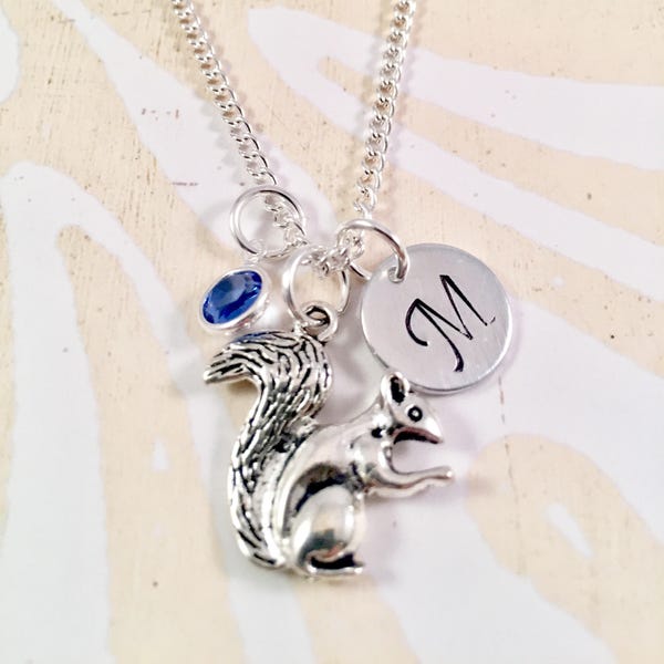 Squirrel Necklace - Etsy