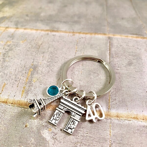 Paris Keychain - Etsy