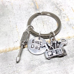 Best Dad Keychain, Fathers Day Gift, for Dad, Mechanic, Woodworker ...