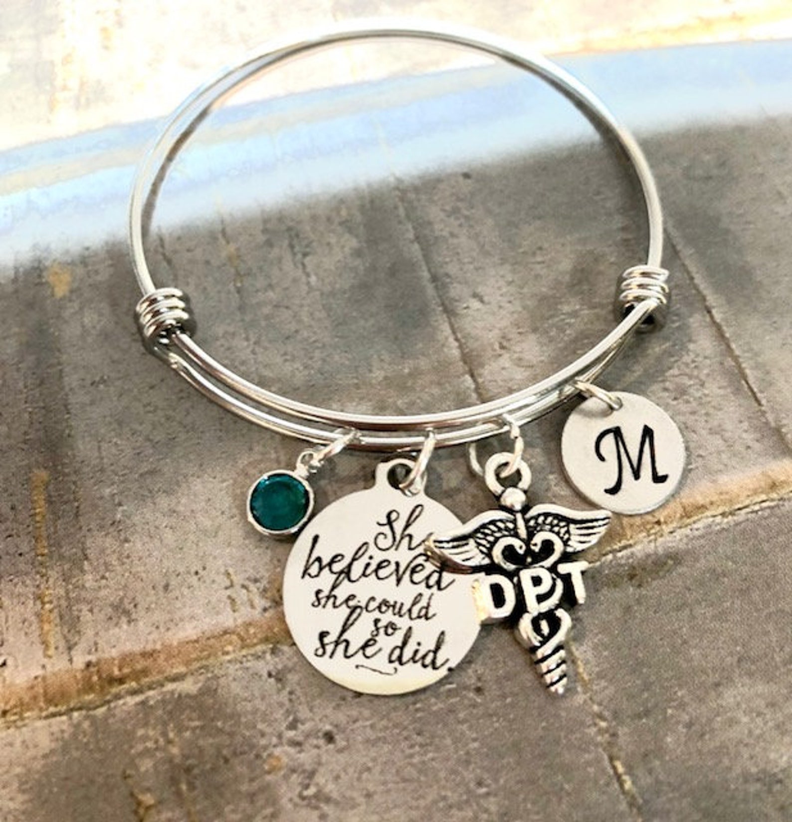 Doctor of Physical Therapy Bracelet DPT Medical Charm Charm - Etsy