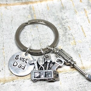 Best Dad Keychain, Fathers Day Gift, for Dad, Mechanic, Woodworker ...