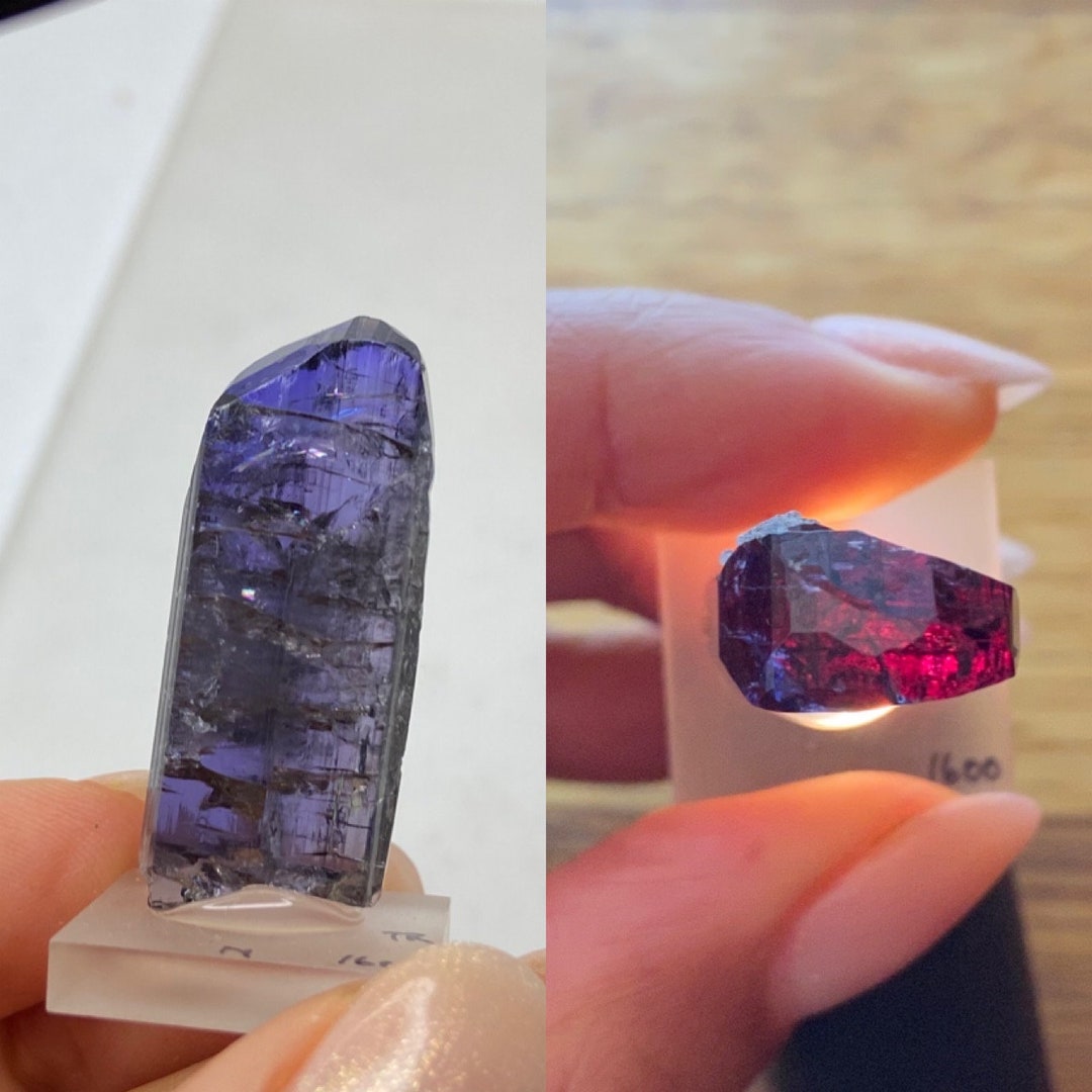 TANZANITE Raw Crystal 9.3gr. Trichroic Tanzanite Crystal Crystal Rough - Etsy