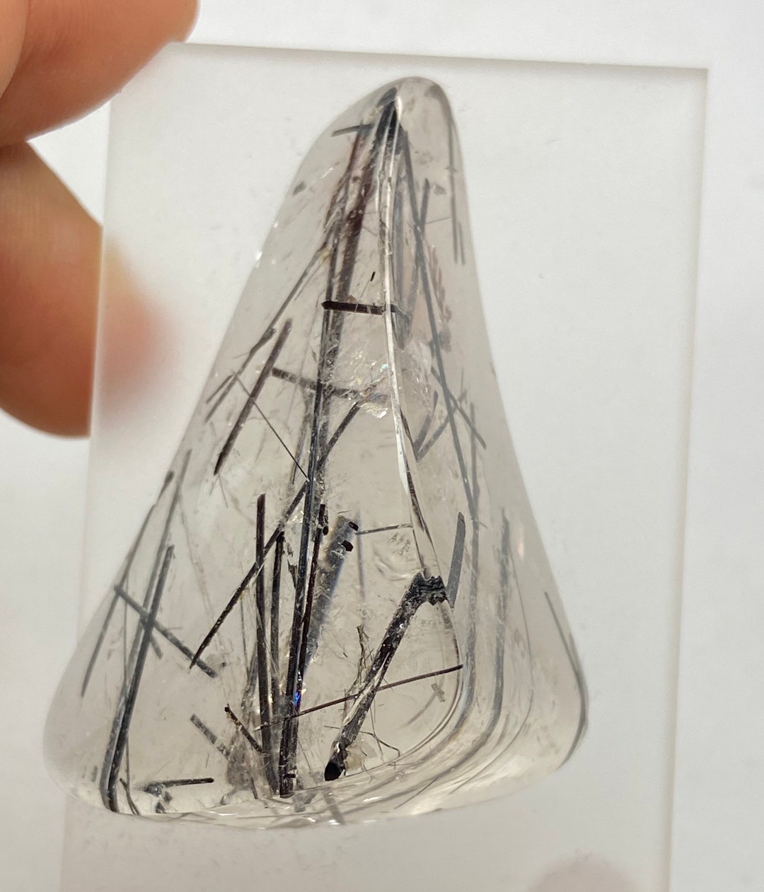TURMALINQUARZ Freeform Cabochon Tourmaline Quartz, Tanzania Heilstein ...