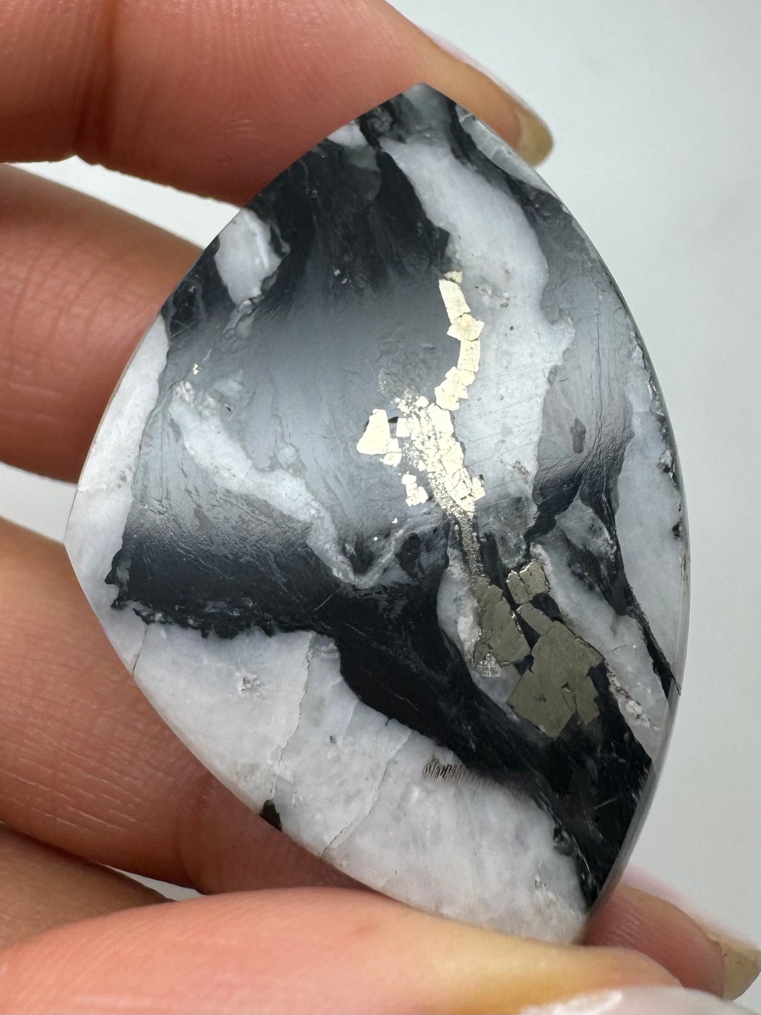 PYRITE on Slate With Quartz Freeform, Pyrite Slate With Quartz (23.8 Gr ...