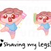 Shaving Time Sammie || Planner Stickers, Cute Stickers for Erin Condren ...