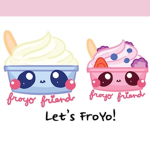Froyo Friend || Planner Stickers, Cute Stickers for Erin Condren (ECLP ...